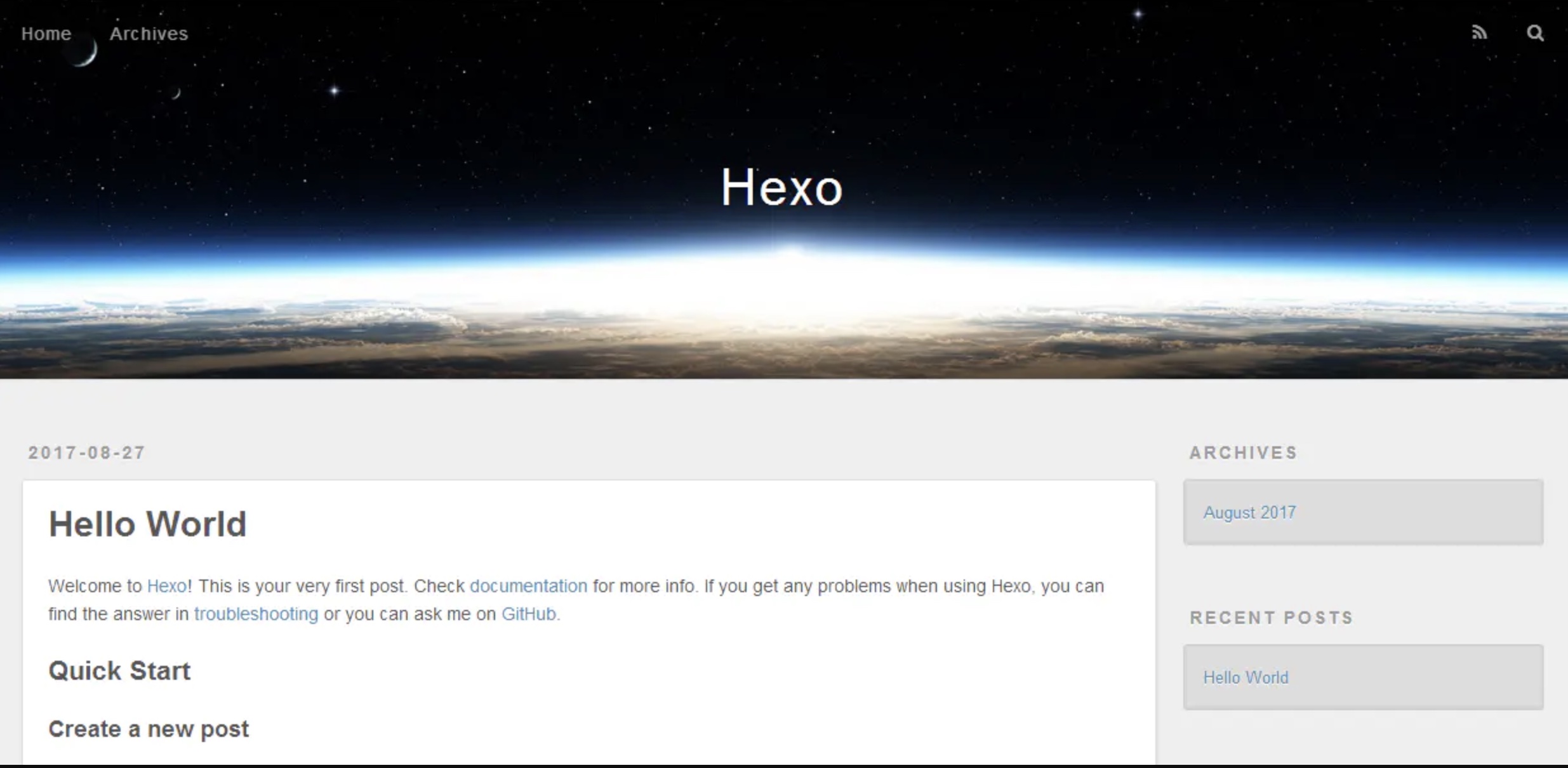 借助 GitHub 安装 hexo 博客并配置 NexT 主题 | 米白博客